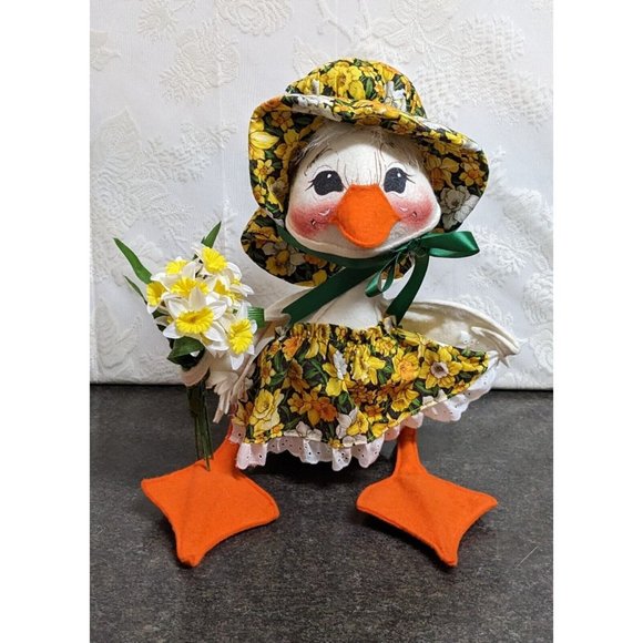 Cute VTG 1997 Annalee Mobilitee Doll Easter Spring Ducks 14 Mrs. Duck ...